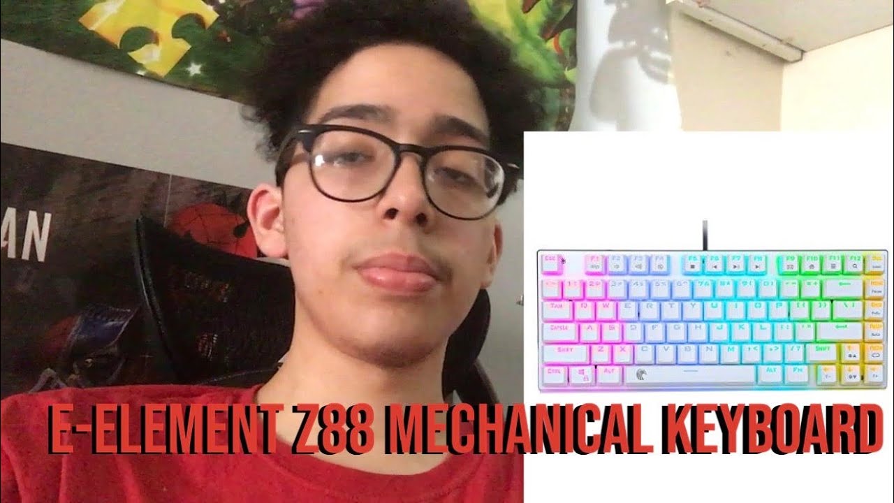 E- element Z88 Mechanical Keyboard Review/unboxing - YouTube