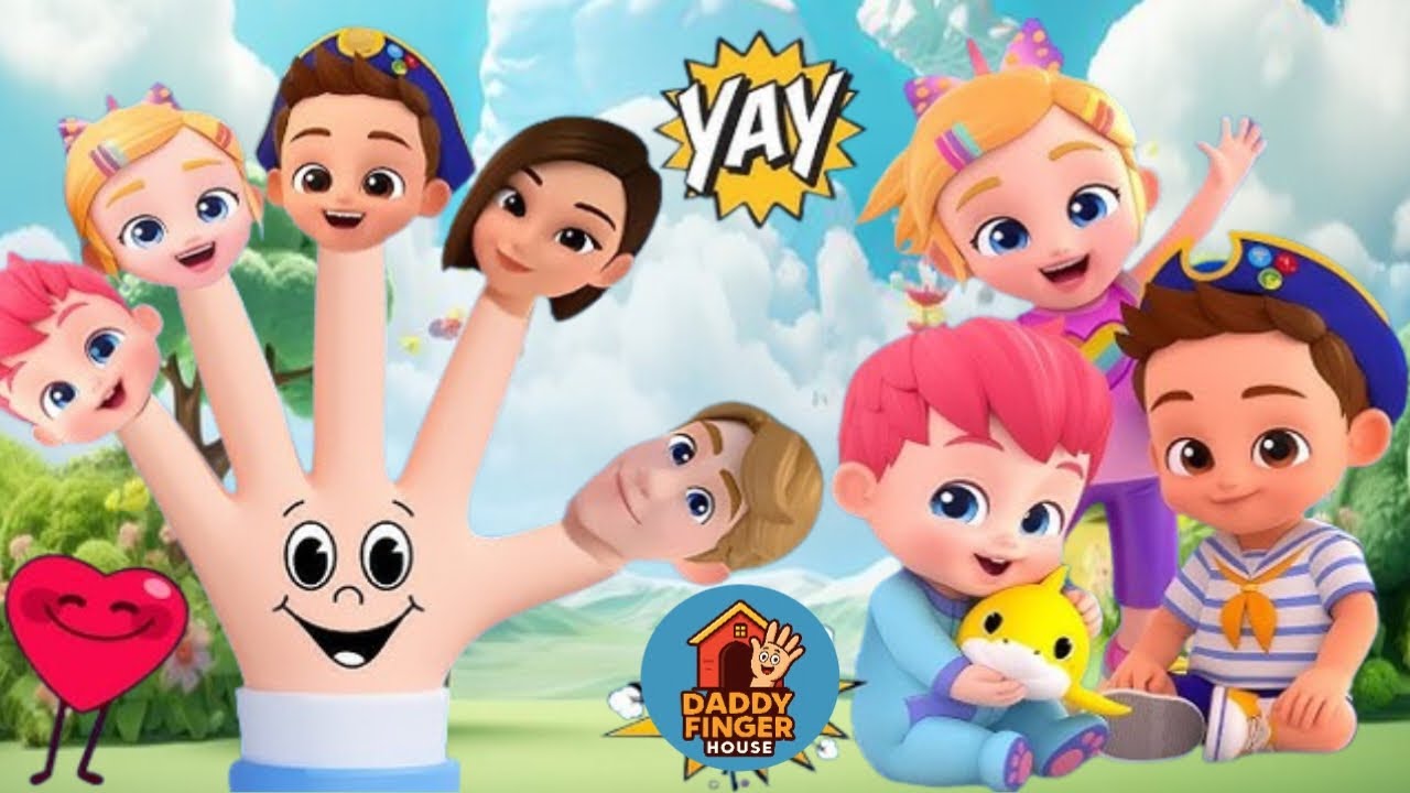 Daddy Finger House – Fun Finger Family Songs for Kids - YouTube
