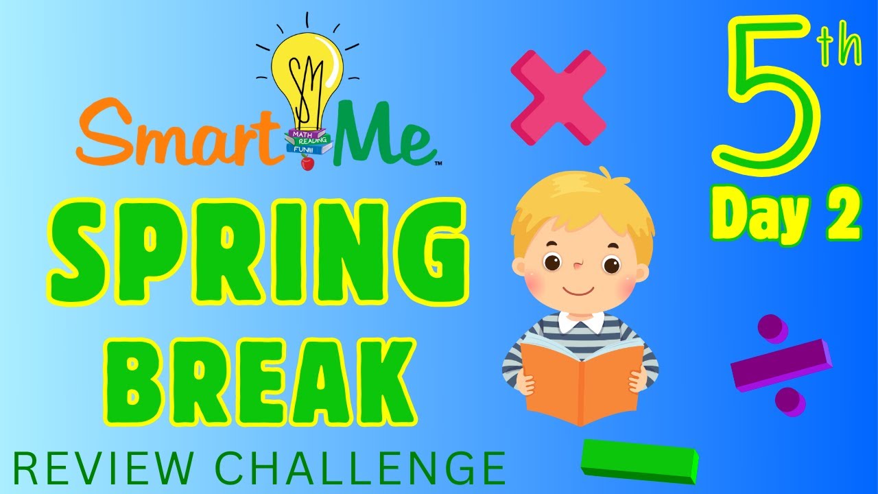 Fifth Grade Spring Break Review | Fun Math and Reading Practice for K ...
