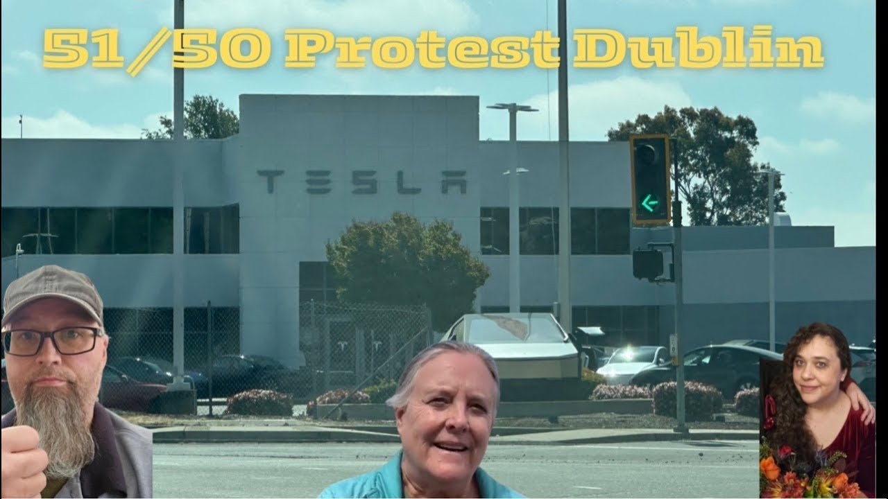 Tesla Take Down Protest - YouTube