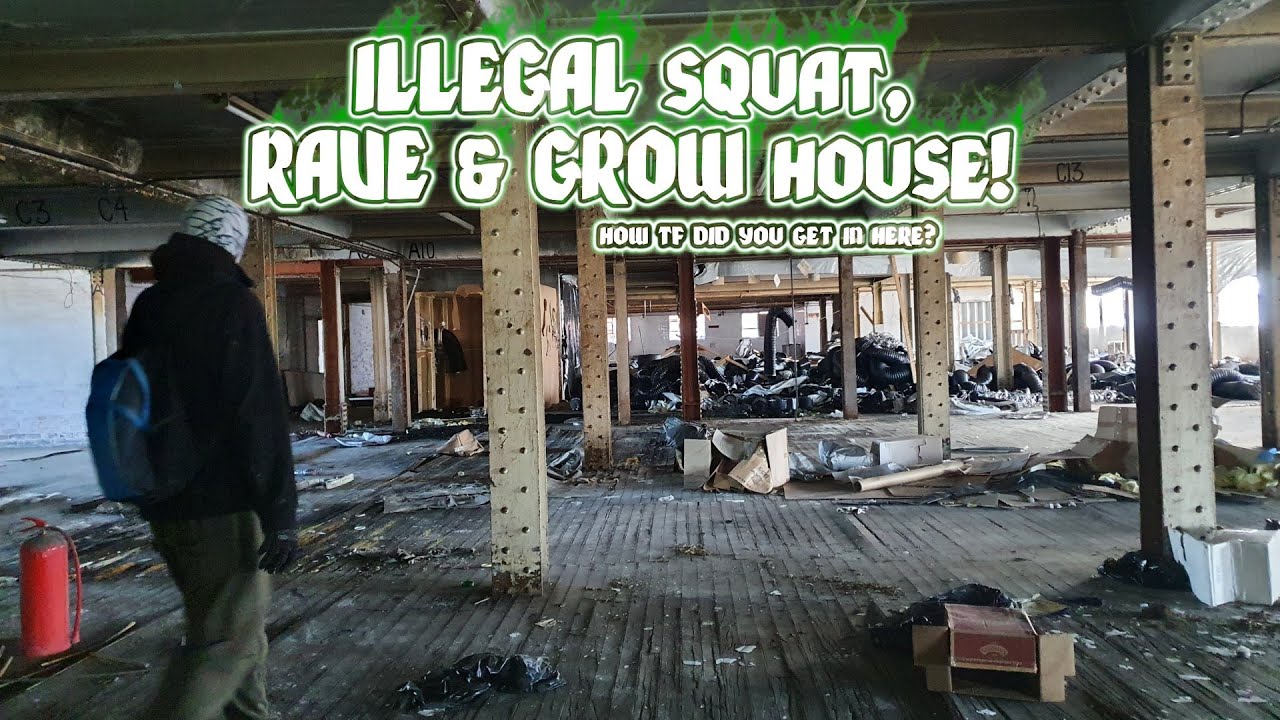 ILLEGAL squat, RAVE & GROW house! Exploring Digbeth *SOUND FIXED* - YouTube