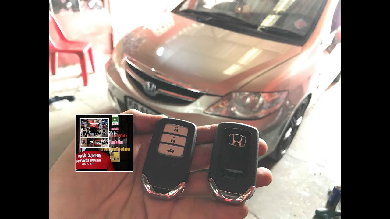 Smart key Honda city -zx. remote start - YouTube