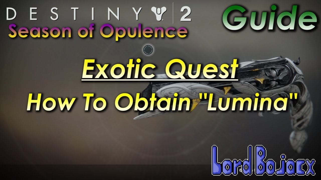 How To Get Lumina (Exotic Hand Cannon) (No Commentary Guide) | Destiny ...