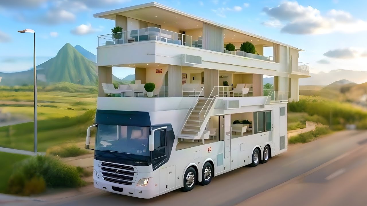 2025 Multi-Story Luxury RV: The Ultimate Mobile Mansion - YouTube