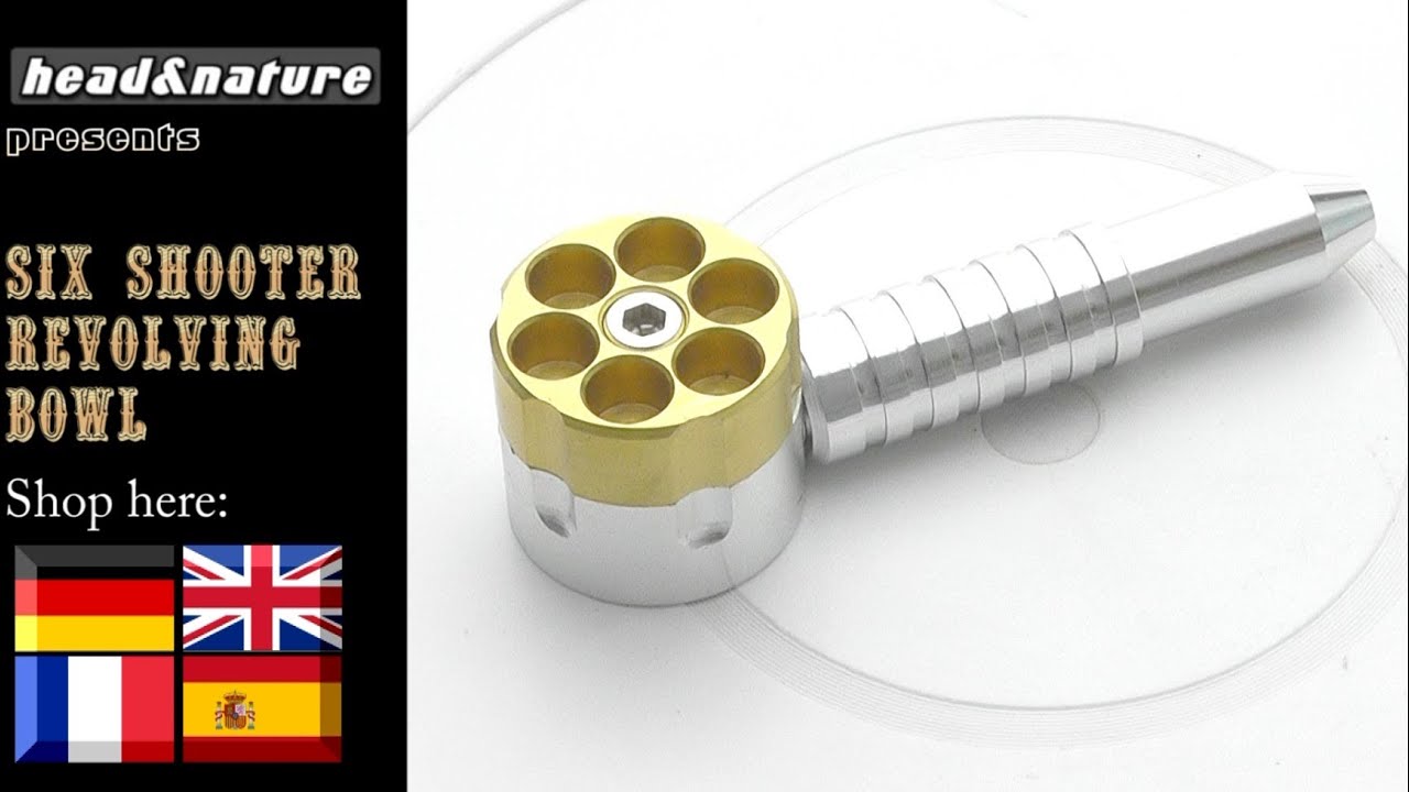 6 Shooter Pipe - head&nature - YouTube