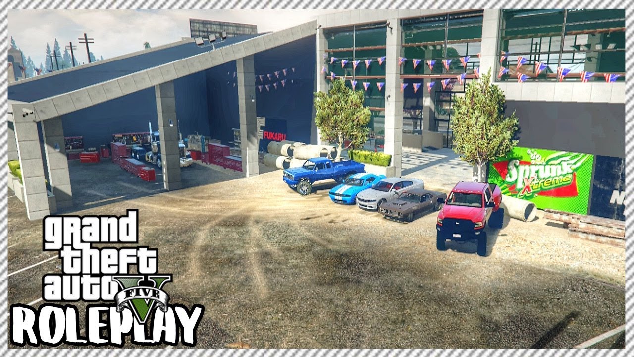 GTA 5 ROLEPLAY - MY NEW GARAGE 'REDLINE REPAIRS' | Ep. 287 Civ - YouTube