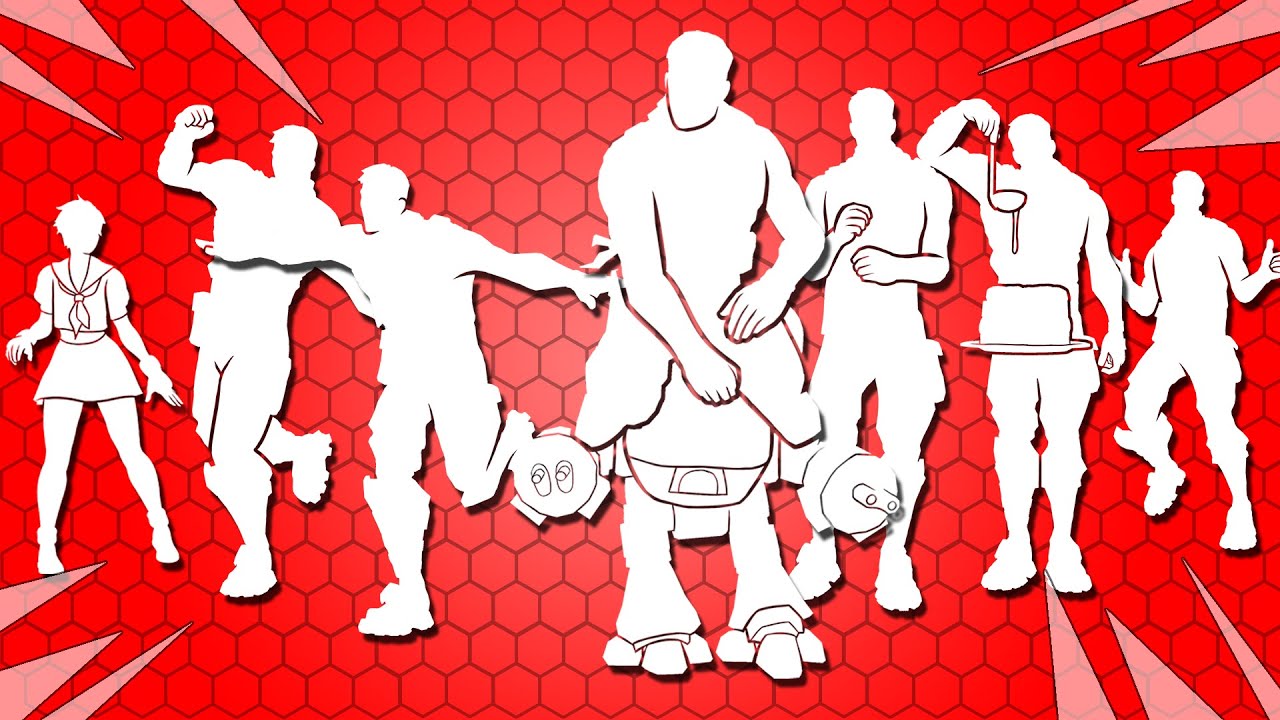 Top 50 Popular Fortnite Dances & Emotes! (RoboCop, Lil' ED-209, The ...