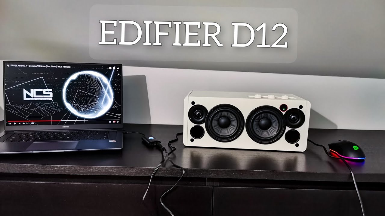 Edifier D12 Sound and Bass Test : 35% volume, 70W speaker - YouTube