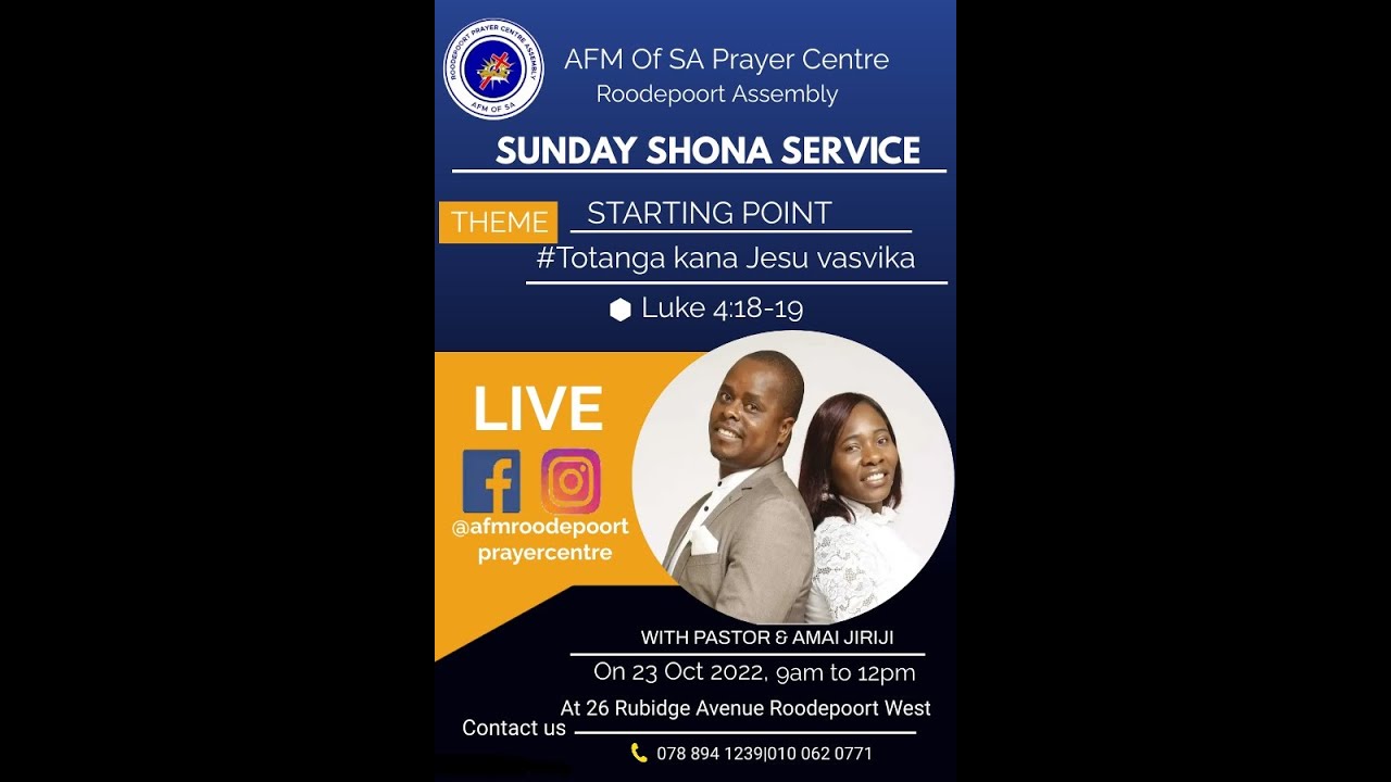 23 -10 - 22 Pastor Jiriji - Starting point - YouTube