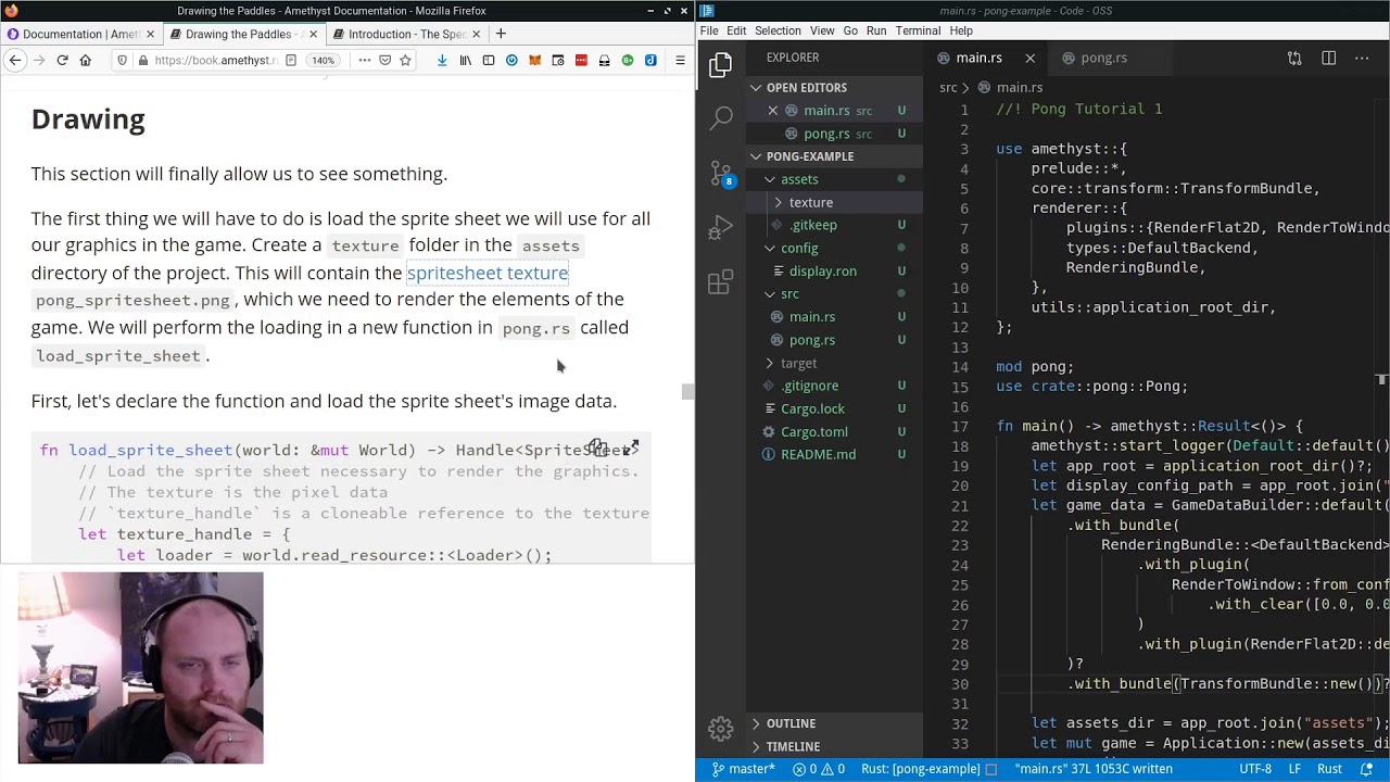 Playing with the Amethyst Game Engine - A Rust Stream - YouTube