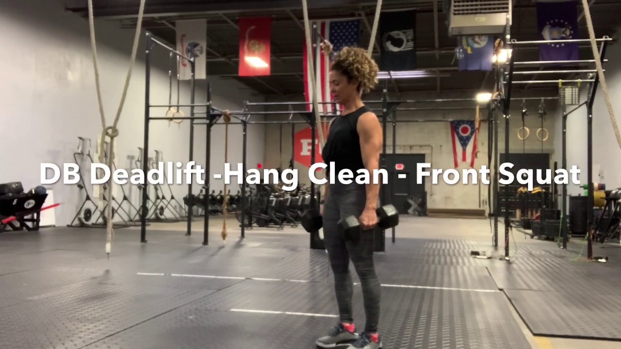 Dumbbell Deadlift - Hang Clean - Squat - YouTube