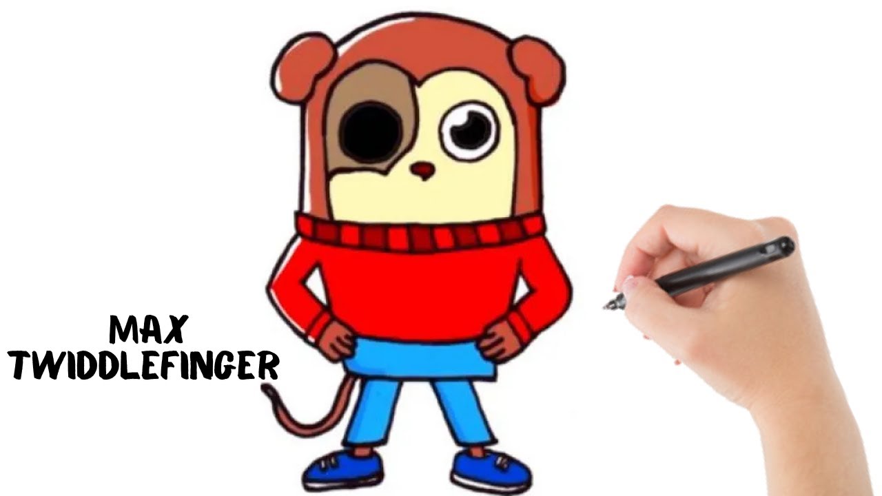 Dibujando a Max el Mono Twiddlefinger en Modo FNF | Arte Paso a Paso ...