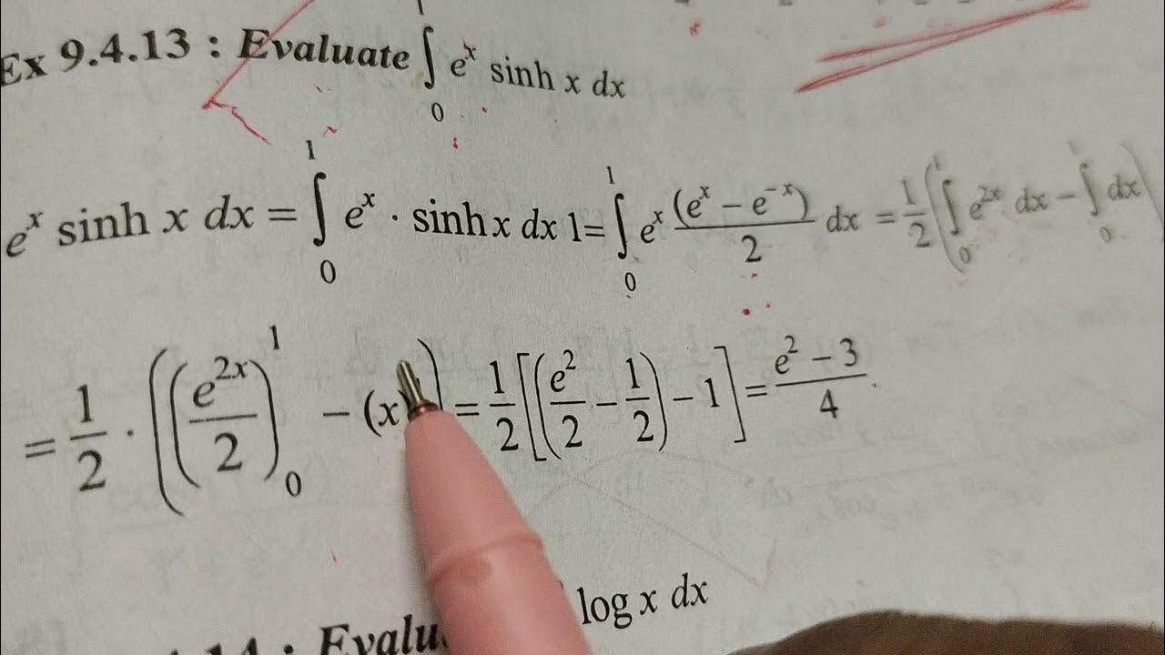 Evaluate defi.nite integral - YouTube