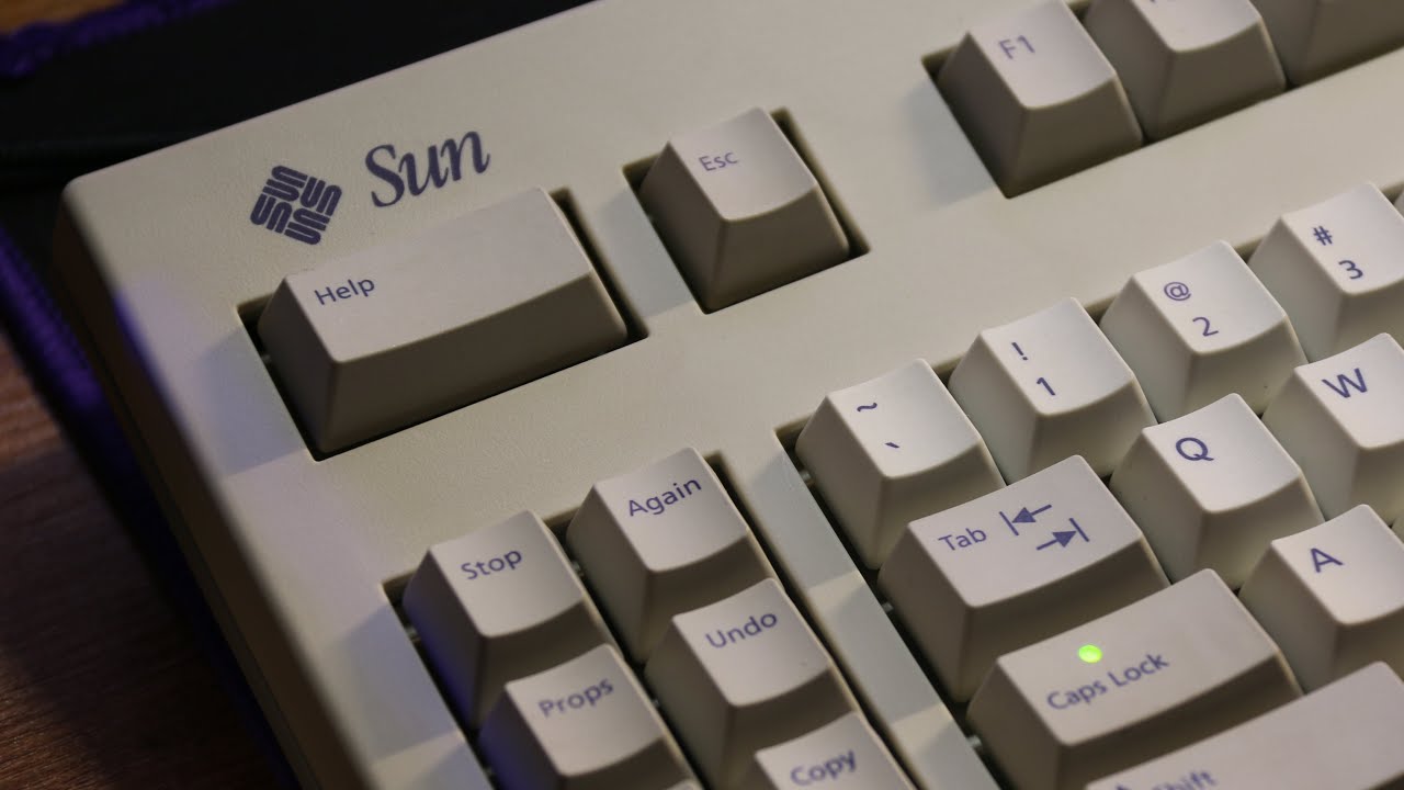 Sun Type 5c typing sound(Fujitsu dome with sliders, 1995) - YouTube