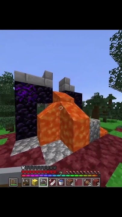Shocking Nether Portal Fail In Minecraft Do Not Try At Home Minecraft Minecraftshorts Funny