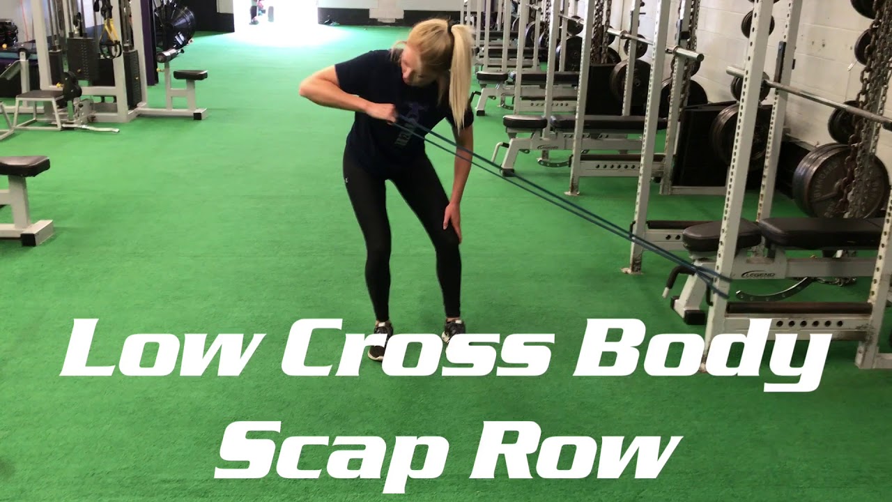 Low Cross Body Scap Row - YouTube