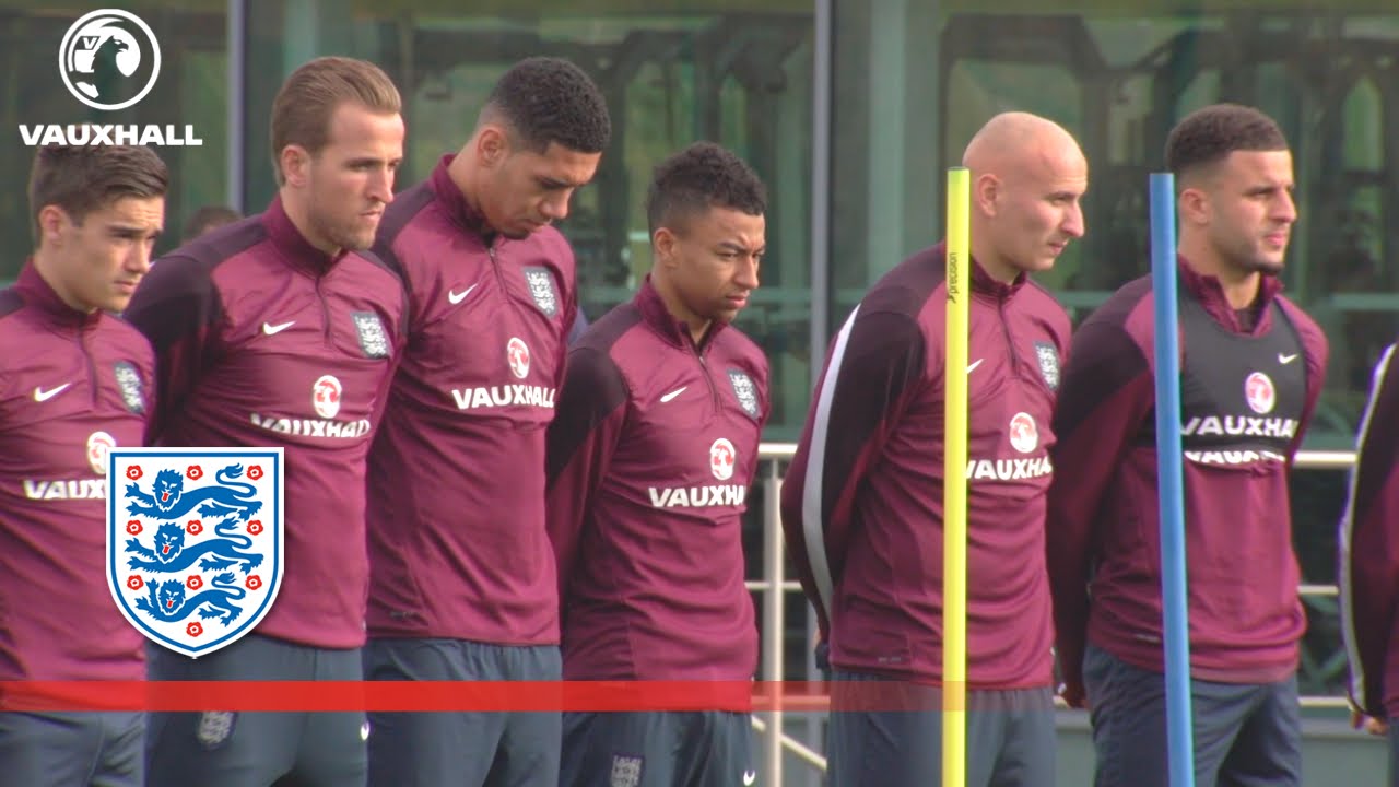 England squad pay respects to Paris during training | Inside Training ...