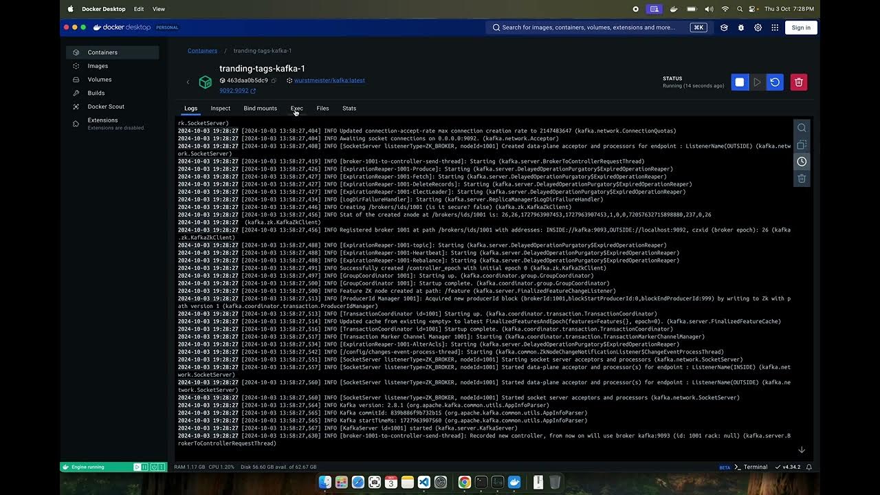 Run kafka server on local using docker - YouTube