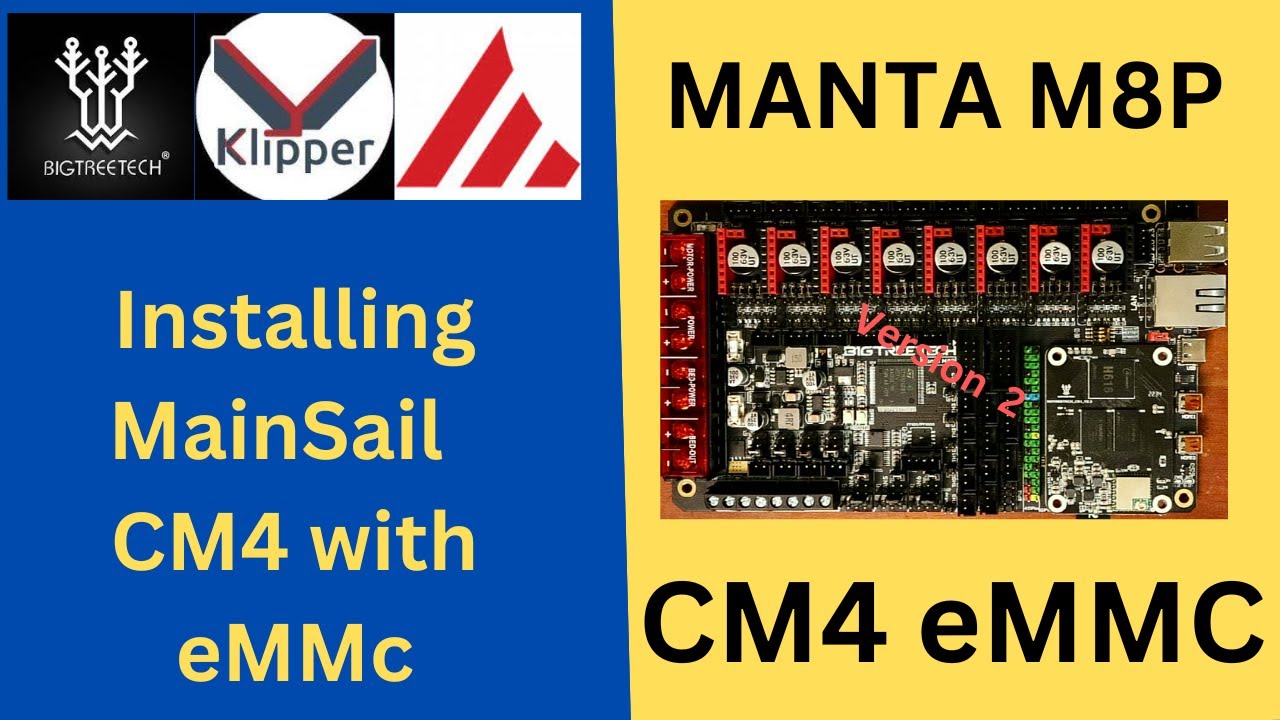 BTT Manta M8P v2 - CM4 with eMMC - YouTube