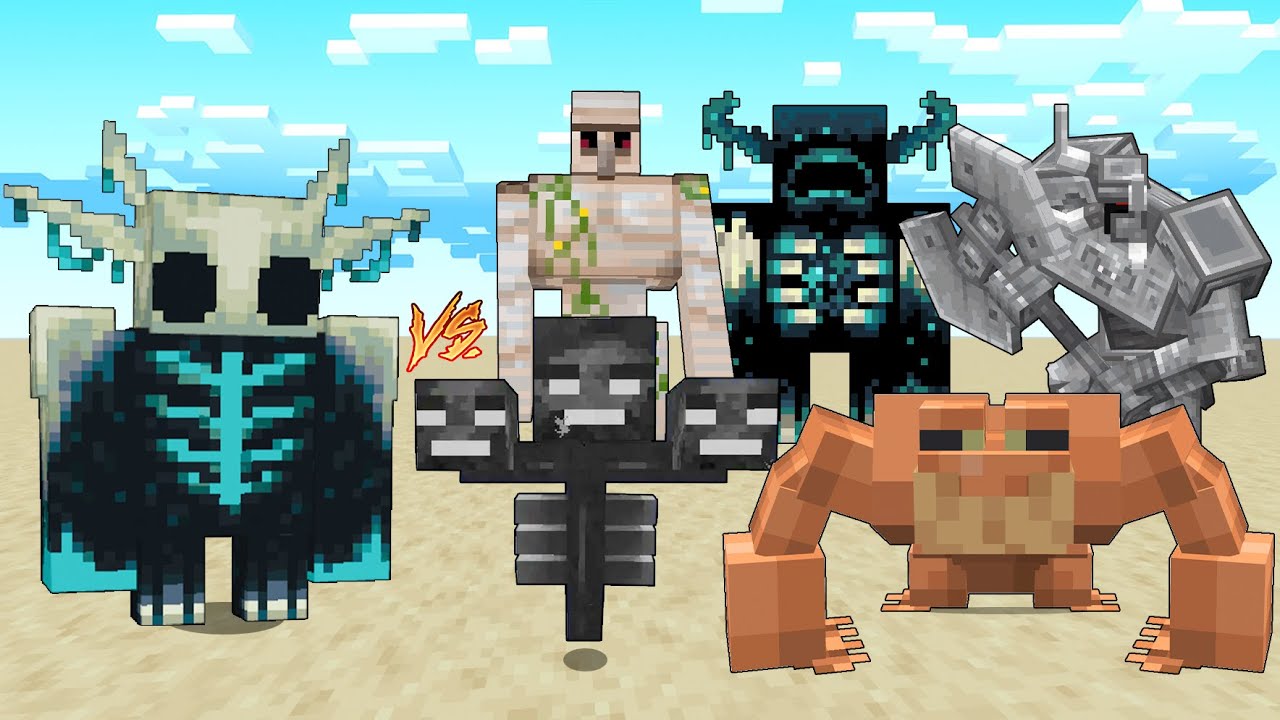 Hollow Warden Vs Warden, Mutant Frog, Wither, Ferrous Wroughtnaut, Iron ...