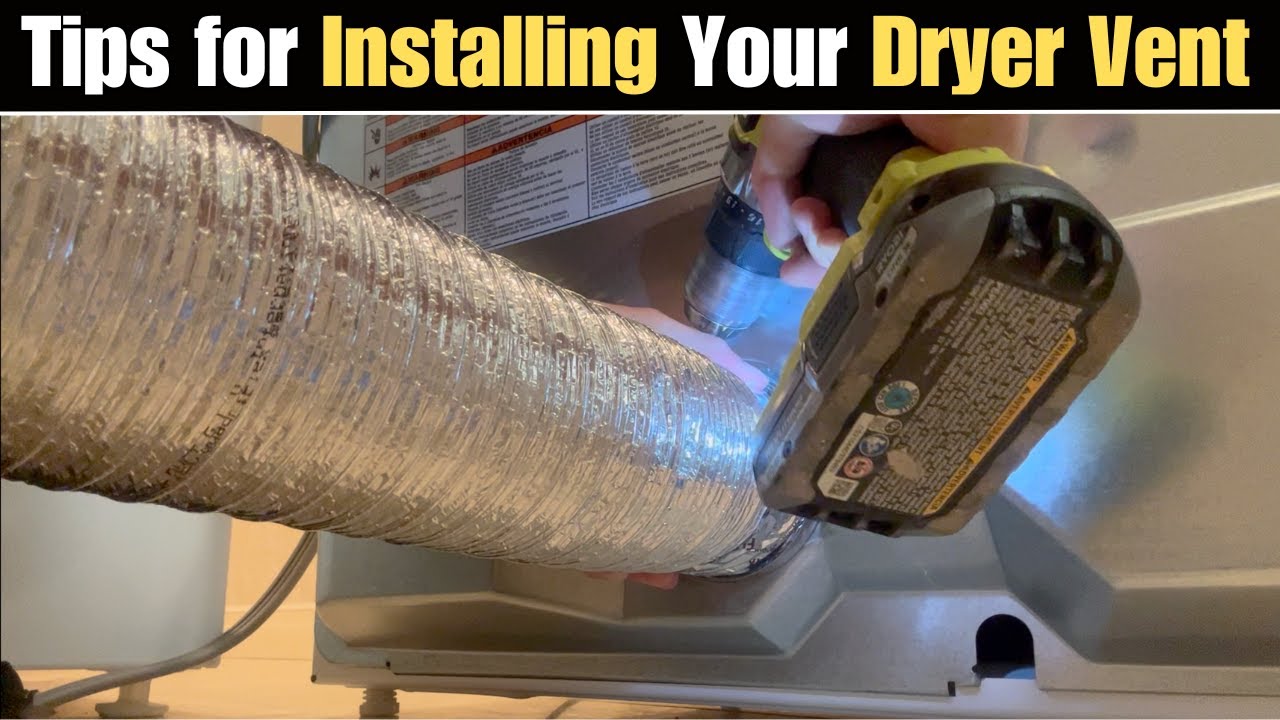 Expert Tips for Installing Your Dryer Vent - YouTube