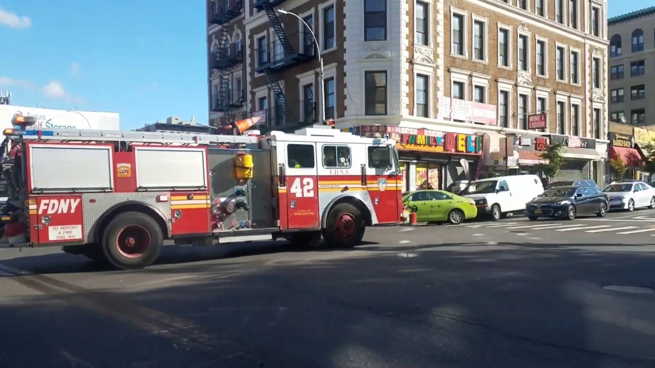 FDNY Engine 42 Responding On 3rd Avenue - East Tremont Avenue Using ...