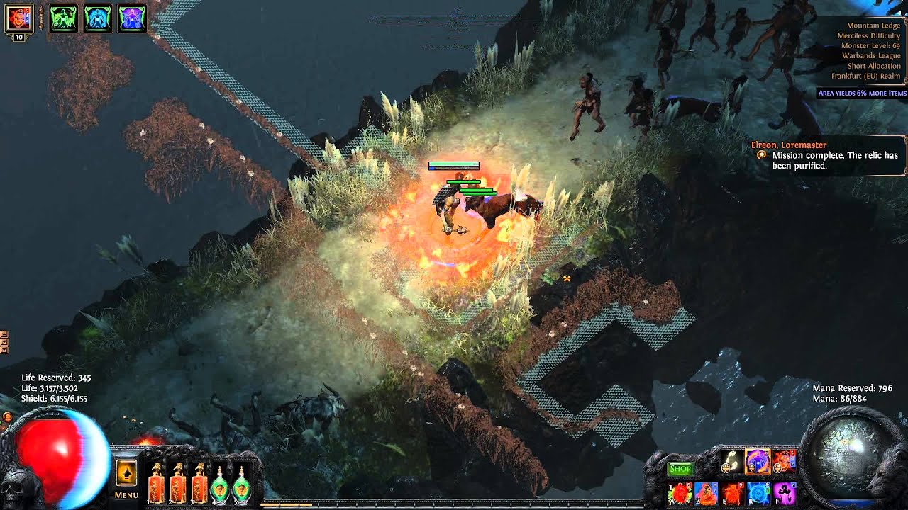Patch 2.0 Mountain Ledge Map Boss Guide lvl 69 - Path Of Exile - YouTube