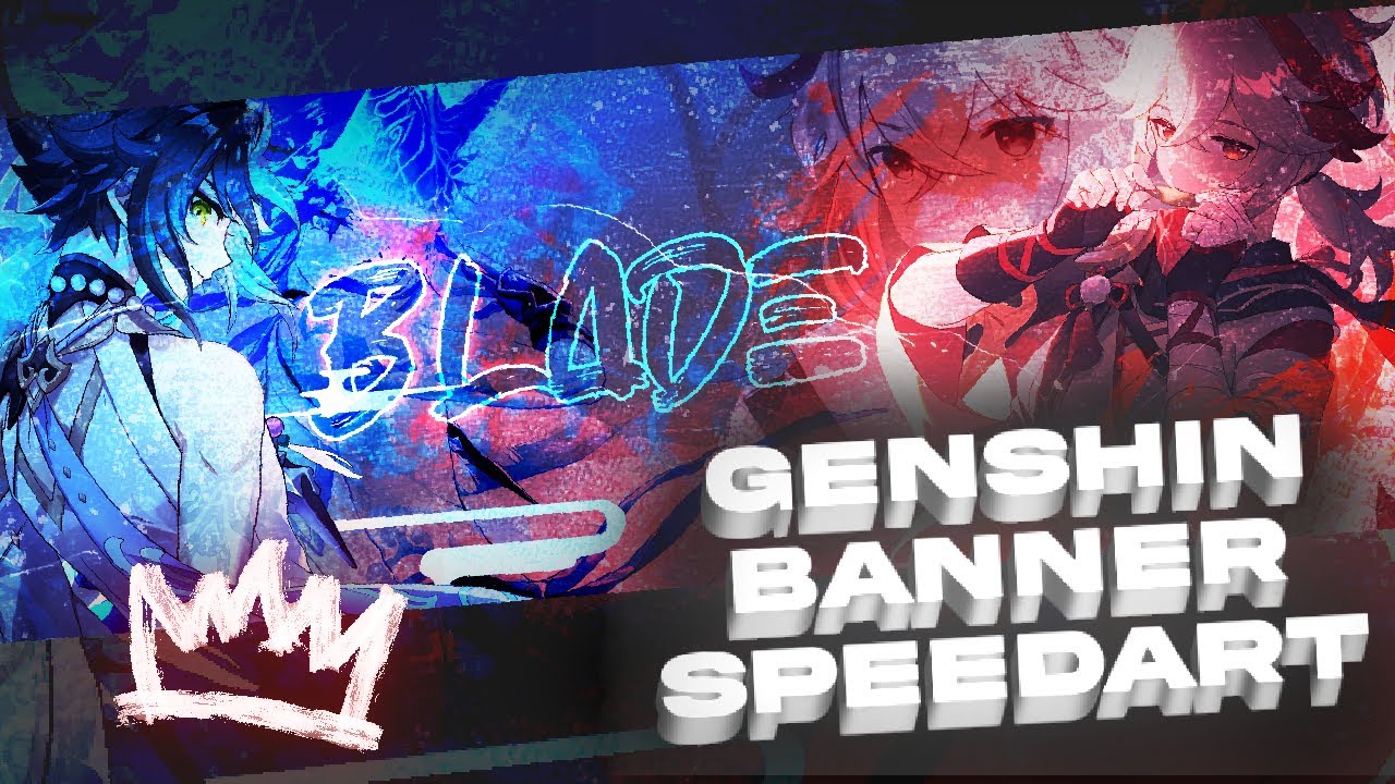 GENSHIN IMPACT TWITTER HEADER [Ibis Paint X] [Speedart] - YouTube