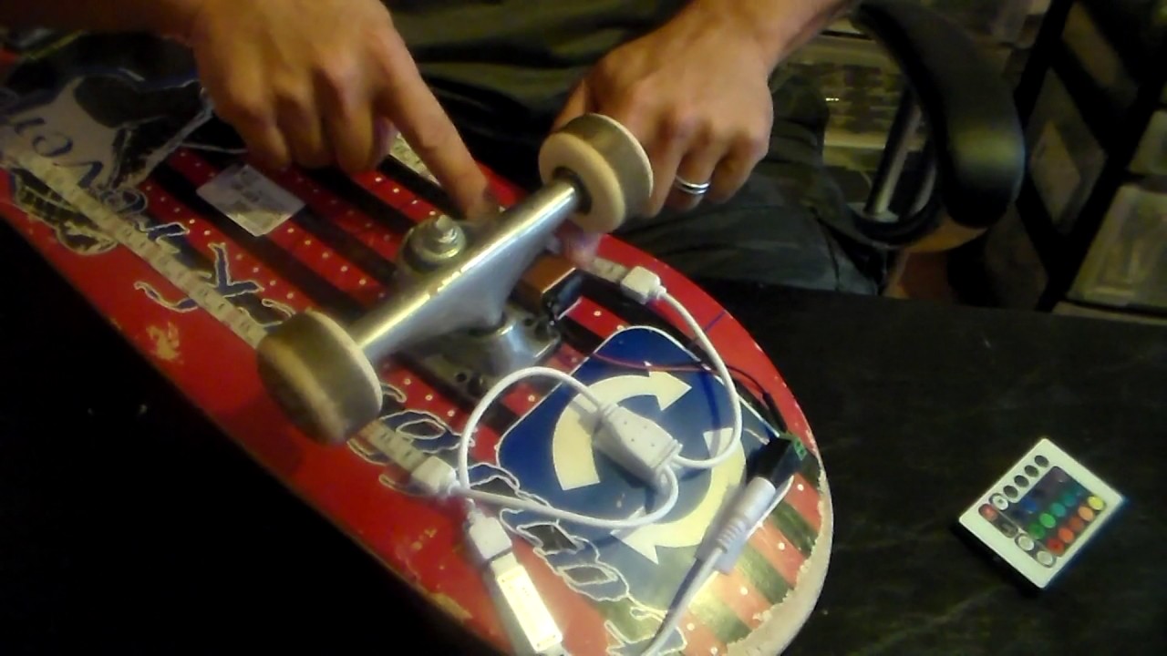 LED Skateboard install Tutorial - YouTube
