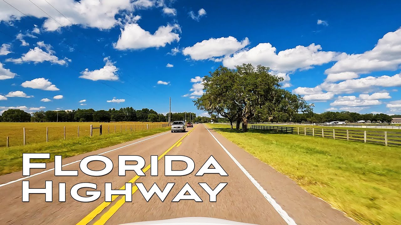 [4K] Central Florida Country Drive FL-44W/New York Ave | Mount Dora ...