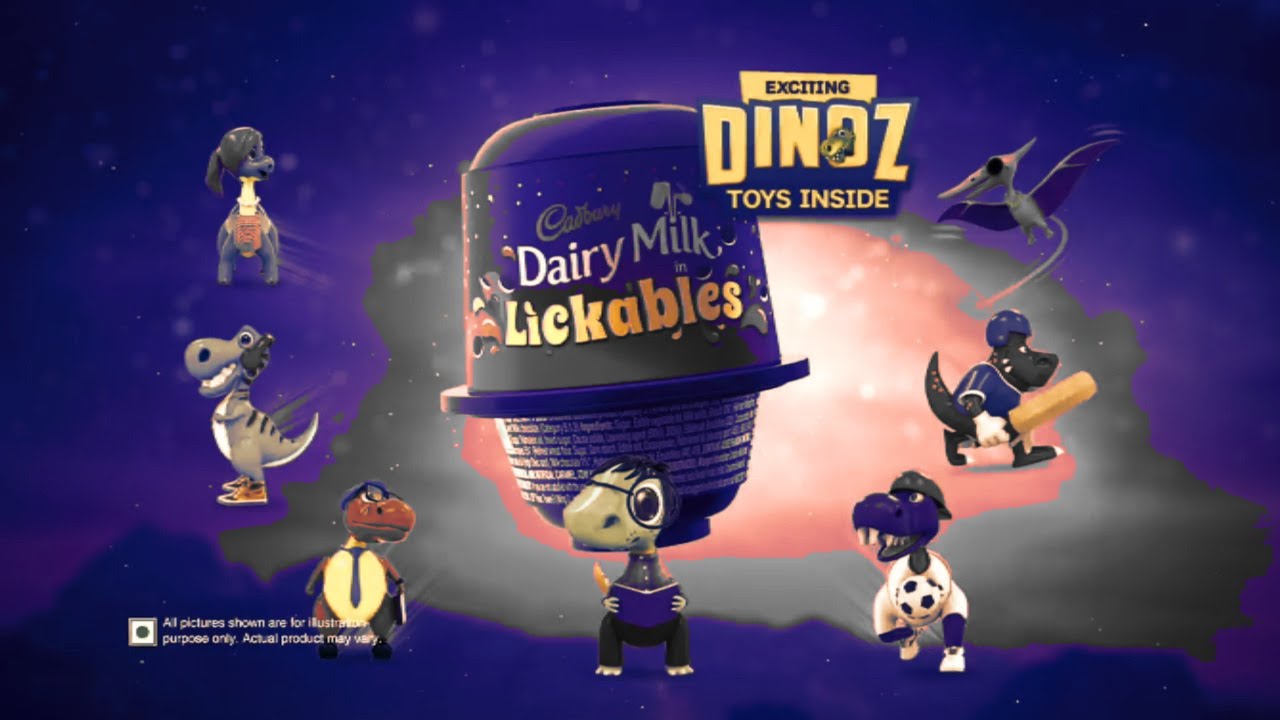 Cadbury Dairy Milk Lickables with Dinoz Toys in Newly Improved Effects ...