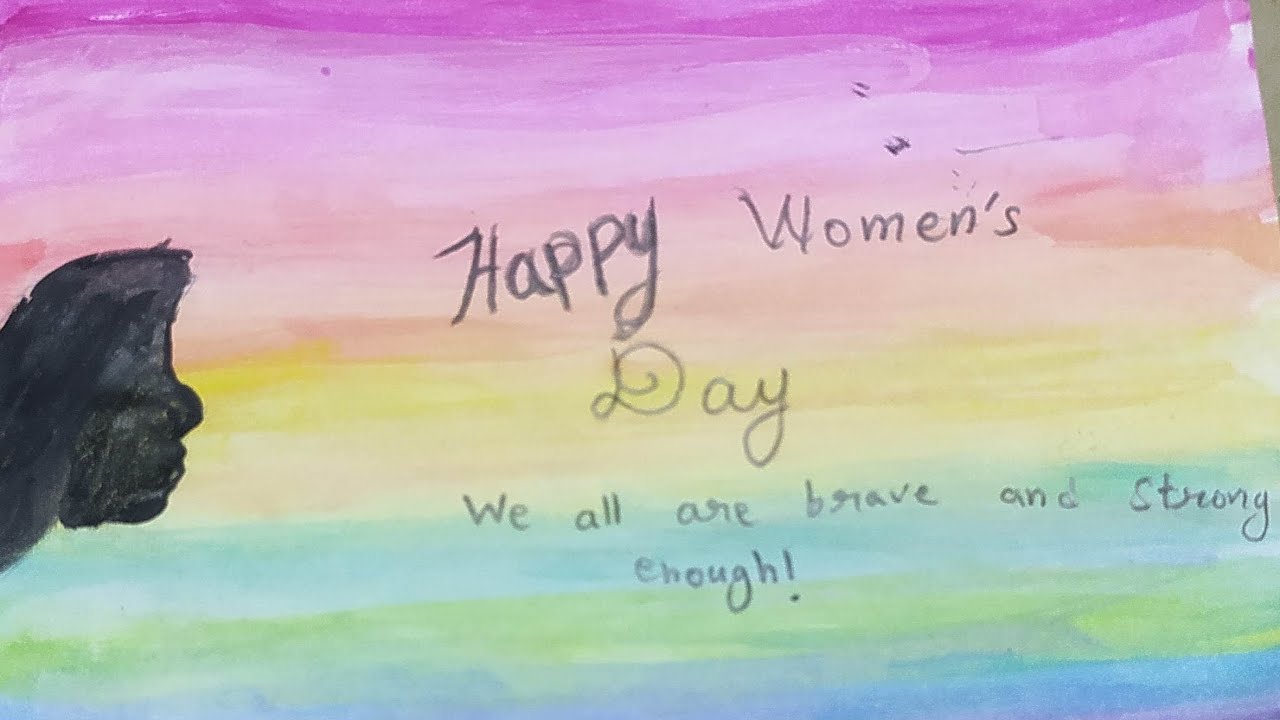 How to draw a women's day special drawing| Women's day|Lucy and Stacy ...