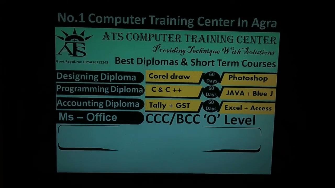 PAMPHLET. P.P.T ATS COMPUTER CENTER - YouTube