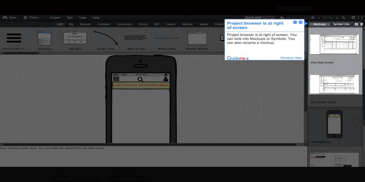 Let's explore user interface of Balsamiq wireframe web app @balsamiq ...