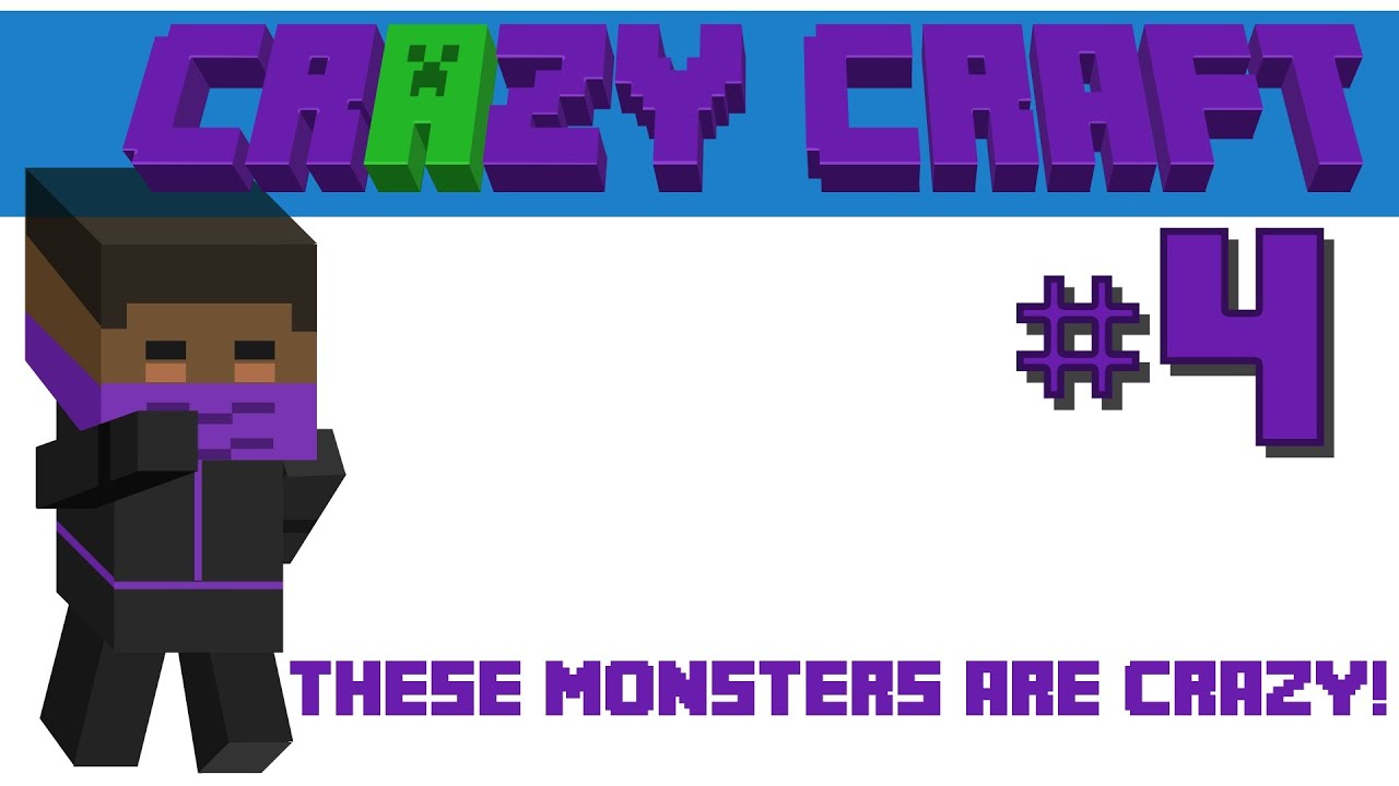 Minecraft CRAZY CRAFT Ep.4 - THESE MONSTERS ARE CRAZY (Minecraft Modded ...