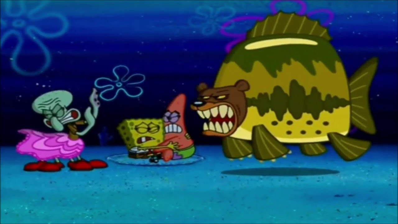 spongebob Very angry sea bears - YouTube