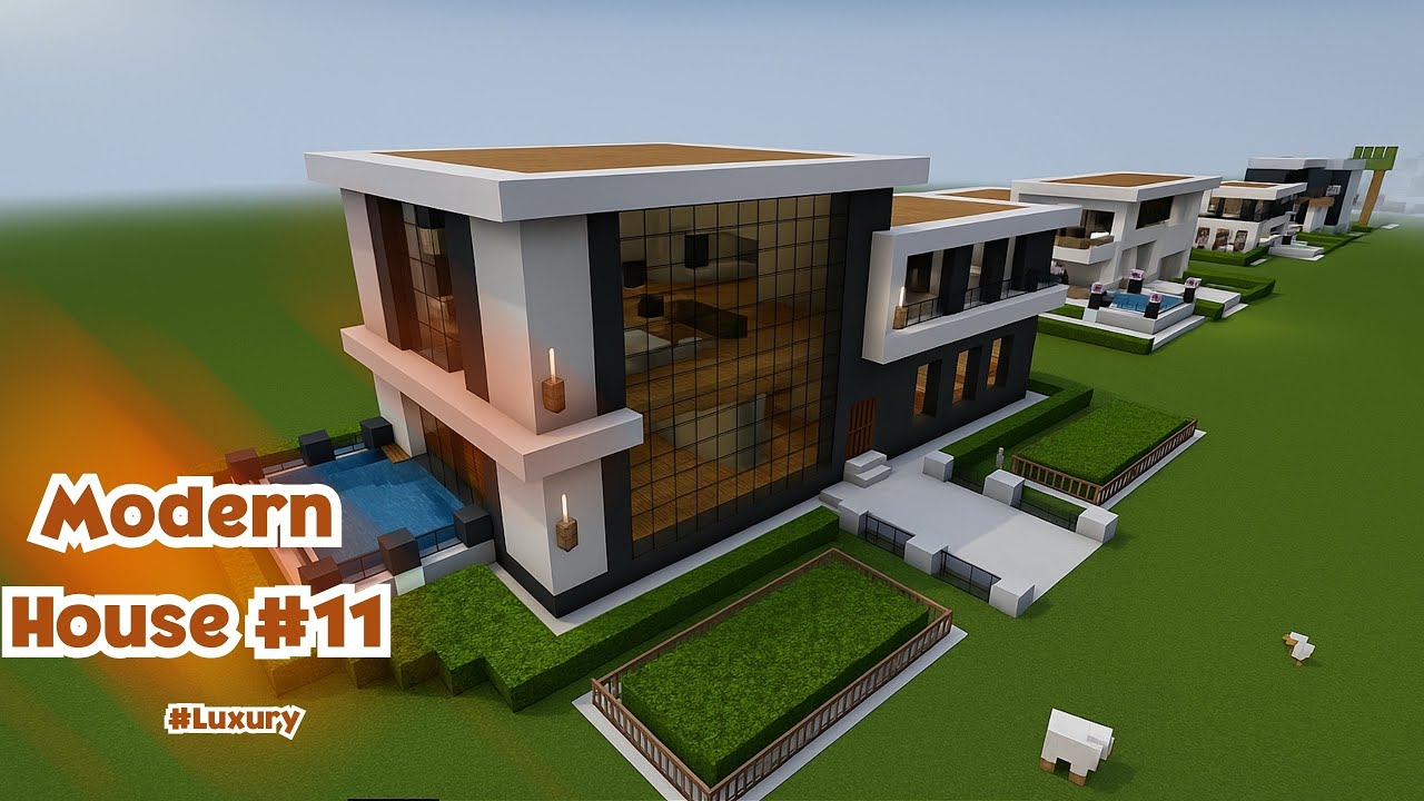 Minecraft: Simple Modern Mansion Build – So Easy Yet So Epic!💪 # ...