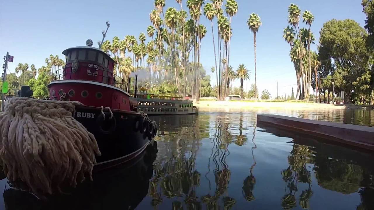 RC Tugboat Barge Pushing @ 2016 INS Fall Regatta - Riverside, CA - YouTube
