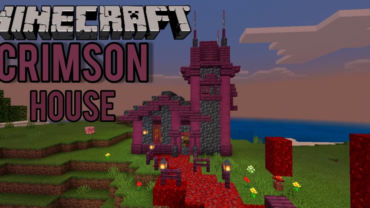 Minecraft: How to Build a Crimson Wood House [1.17 Nether Build] - YouTube