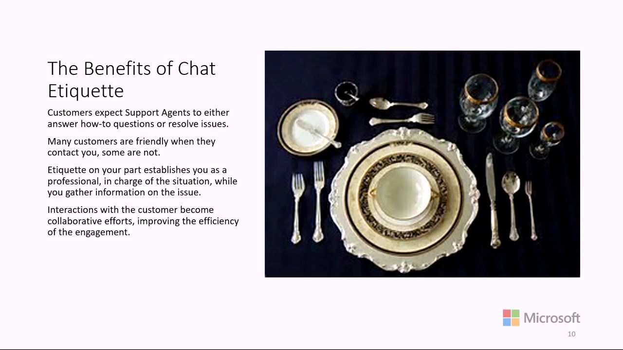 22 The Benefits of Chat Etiquette - YouTube