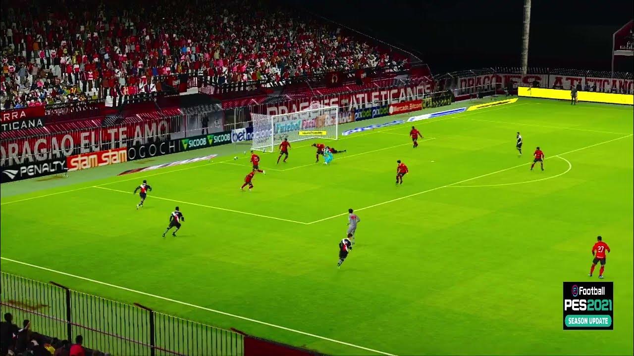 🛑 Pés 2021 Simulação Atlético Go X Vasco Efootball 🎮 Pc Gameplay