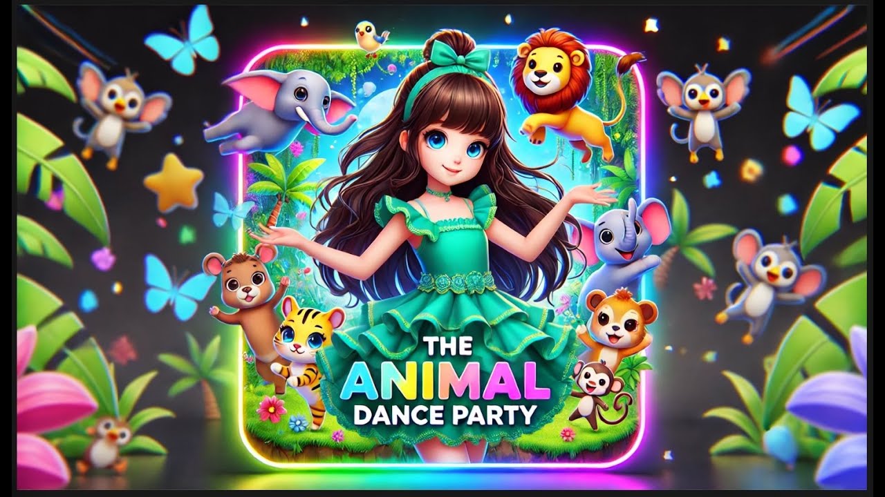 The Animal Dance Party - Fun Kids Song for Singing & Dancing! - YouTube