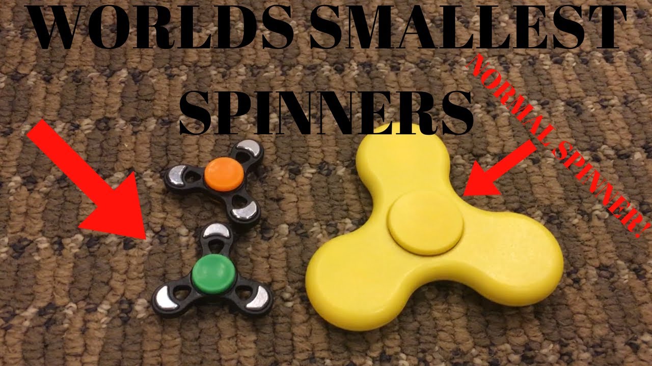 Smallest Fidget Spinners in the World Micro Spinners - YouTube