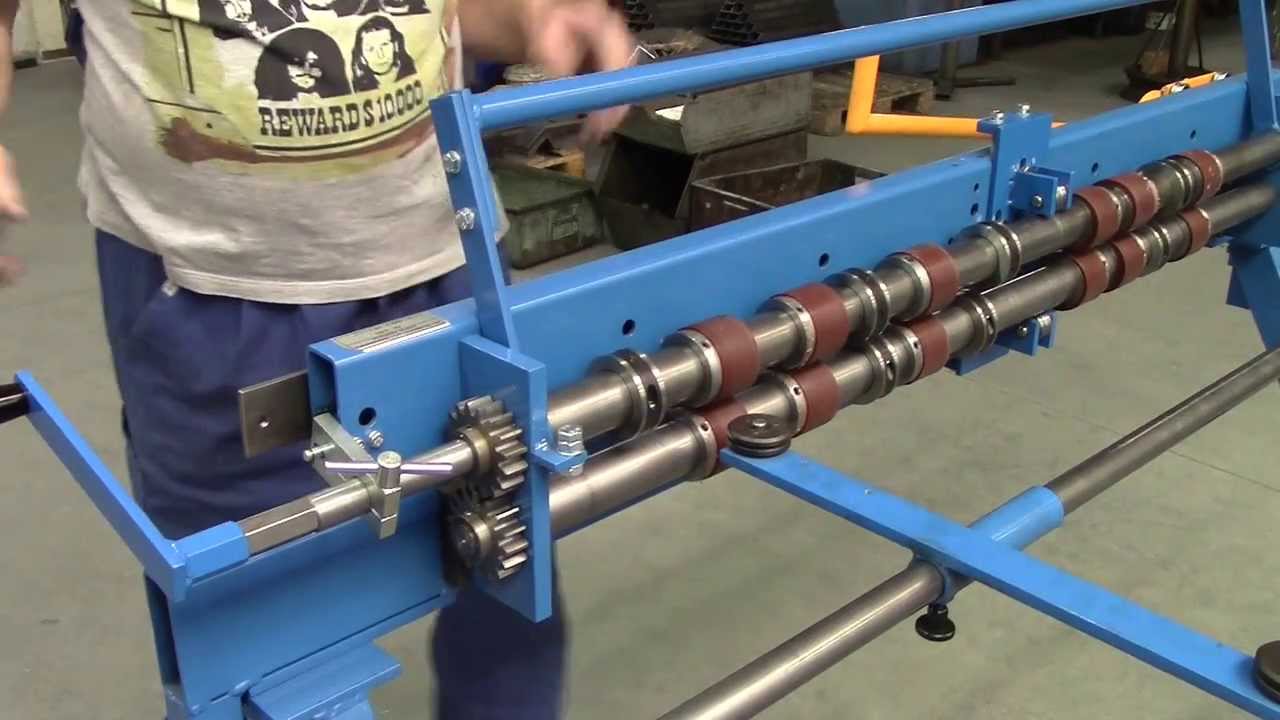 TK 1250 sheet metal unwinding and shortening machine - YouTube