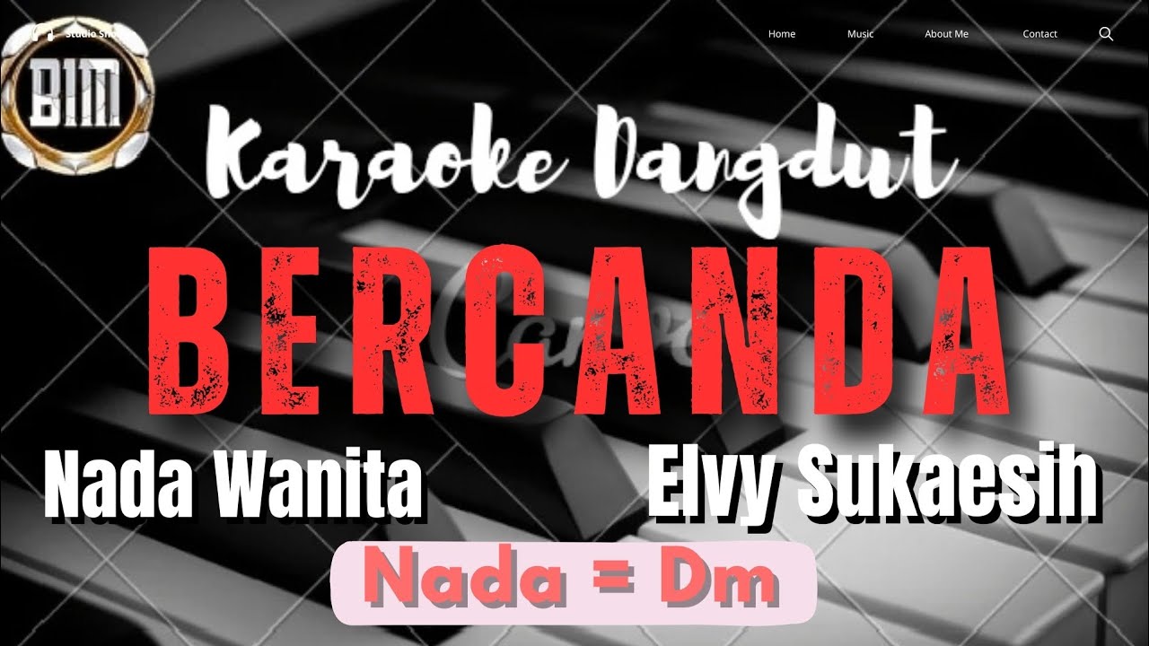 BERCANDA ( ELVY SUKAESIH ) KARAOKE NADA WANITA - YouTube