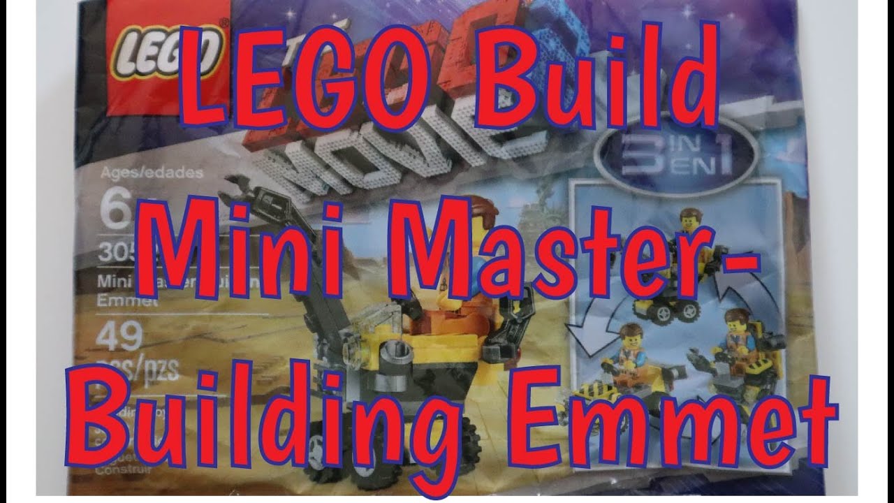 Lego Build - Mini Master-Building Emmet - YouTube