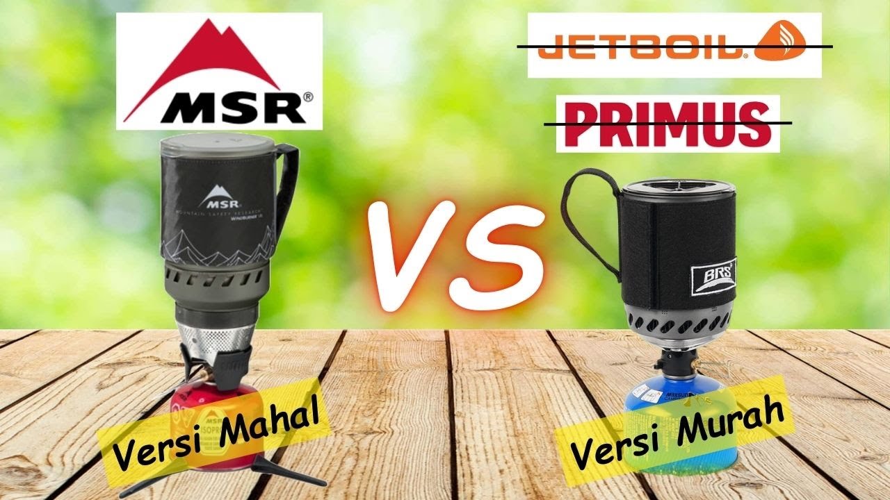 kompor gas brs-61 vs msr windburner personal - YouTube