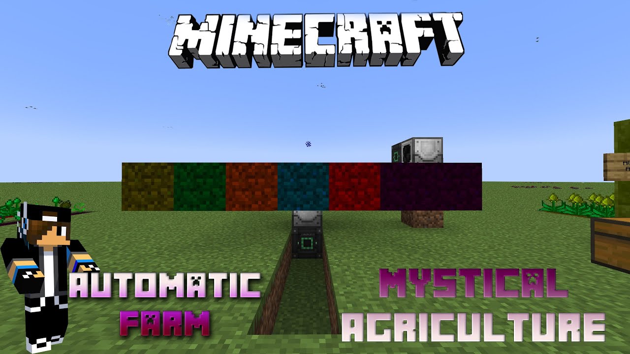 Automatic Farm 🍎🪴🍋 Minecraft Mystical Agriculture Tutorial 🍎🪴🍋 English ...
