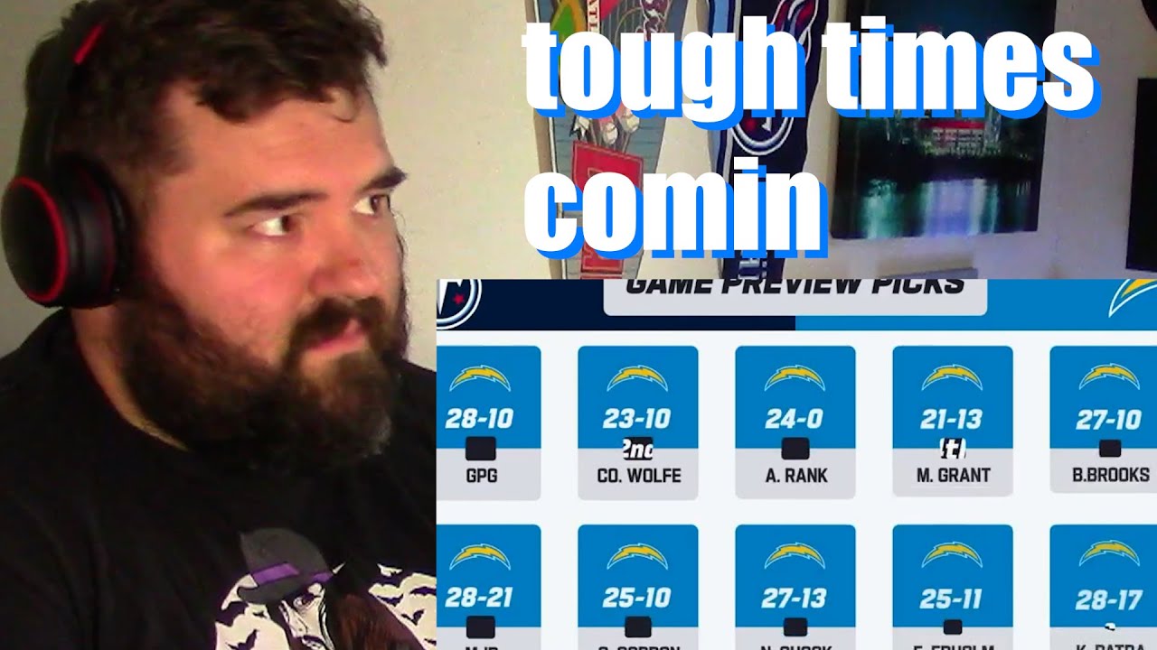 Tennessee Titans fan sad reaction to Titans-Chargers NFL Preview - YouTube