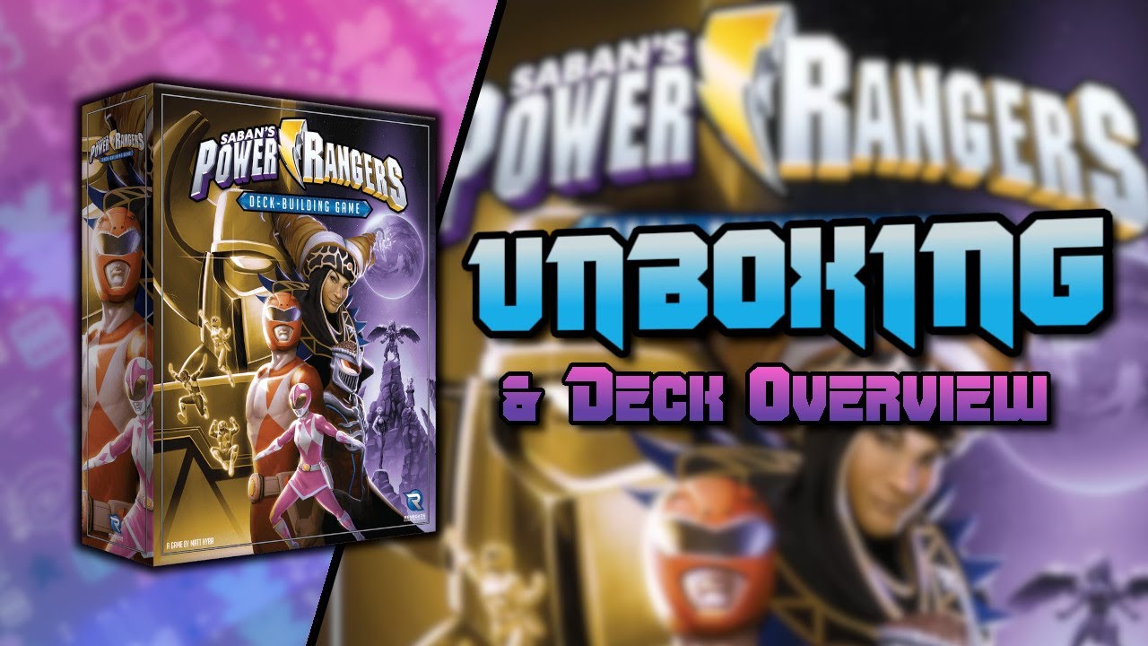 Power Rangers Deck Building Game Unboxing and Deck Overview | Renegade ...
